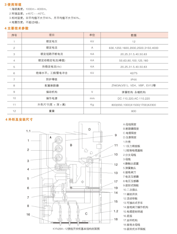 KYN28A(GZS1)-12金属封闭铠装抽出式开关设备 - 西安西高成套电力设备有限公司【官网】